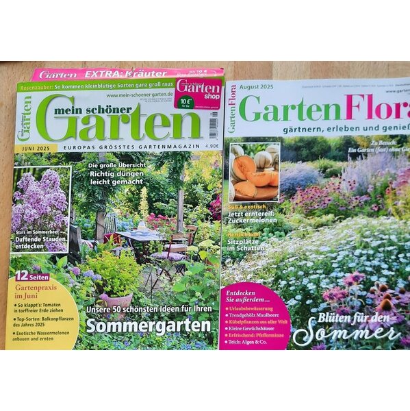 Mein schöner Garten Juni/2025 + GartenFlora August/2025